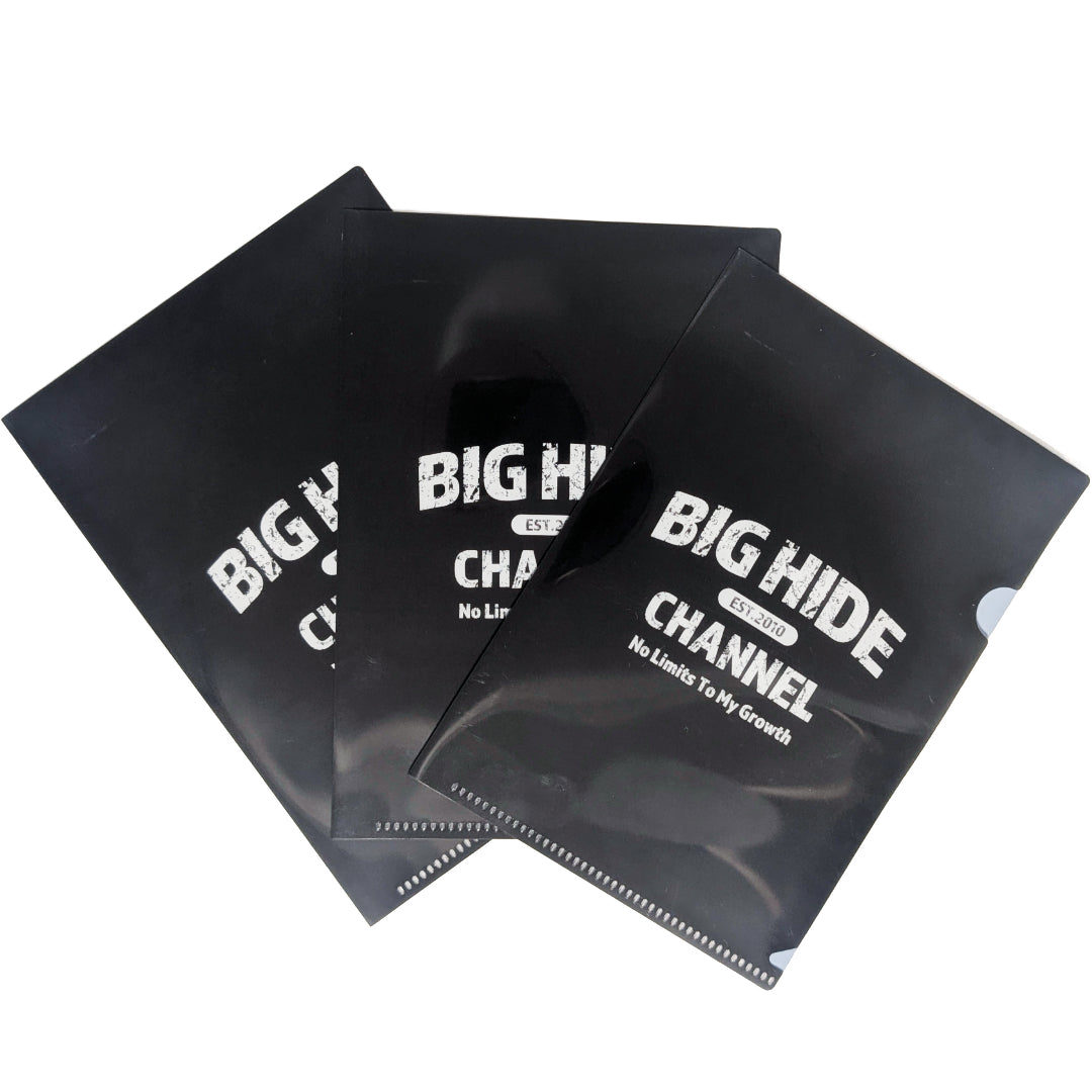 【訳あり!?】BHCロゴ ポストカードサイズ クリアファイル 3枚セット | BIG HIDE CHANNEL公式通販